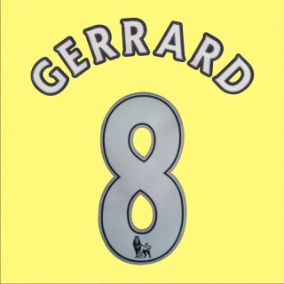 New EPL 12-13 Liverpool 8# GERRARD soccer jersey Name Number Printing ...