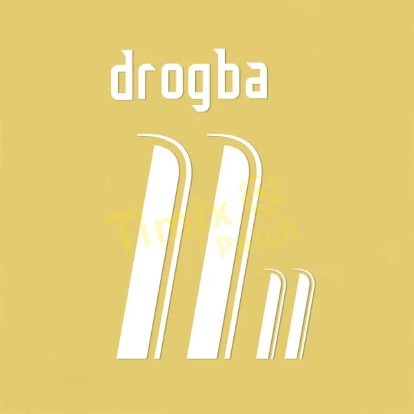 Didier Drogba 11 Ivory Coast Home World Cup 2006 Name Number Set ...